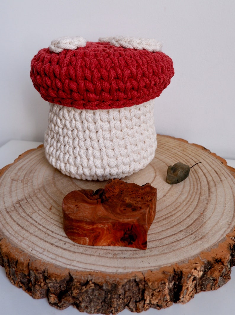 Toadstool Basket - Etsy UK