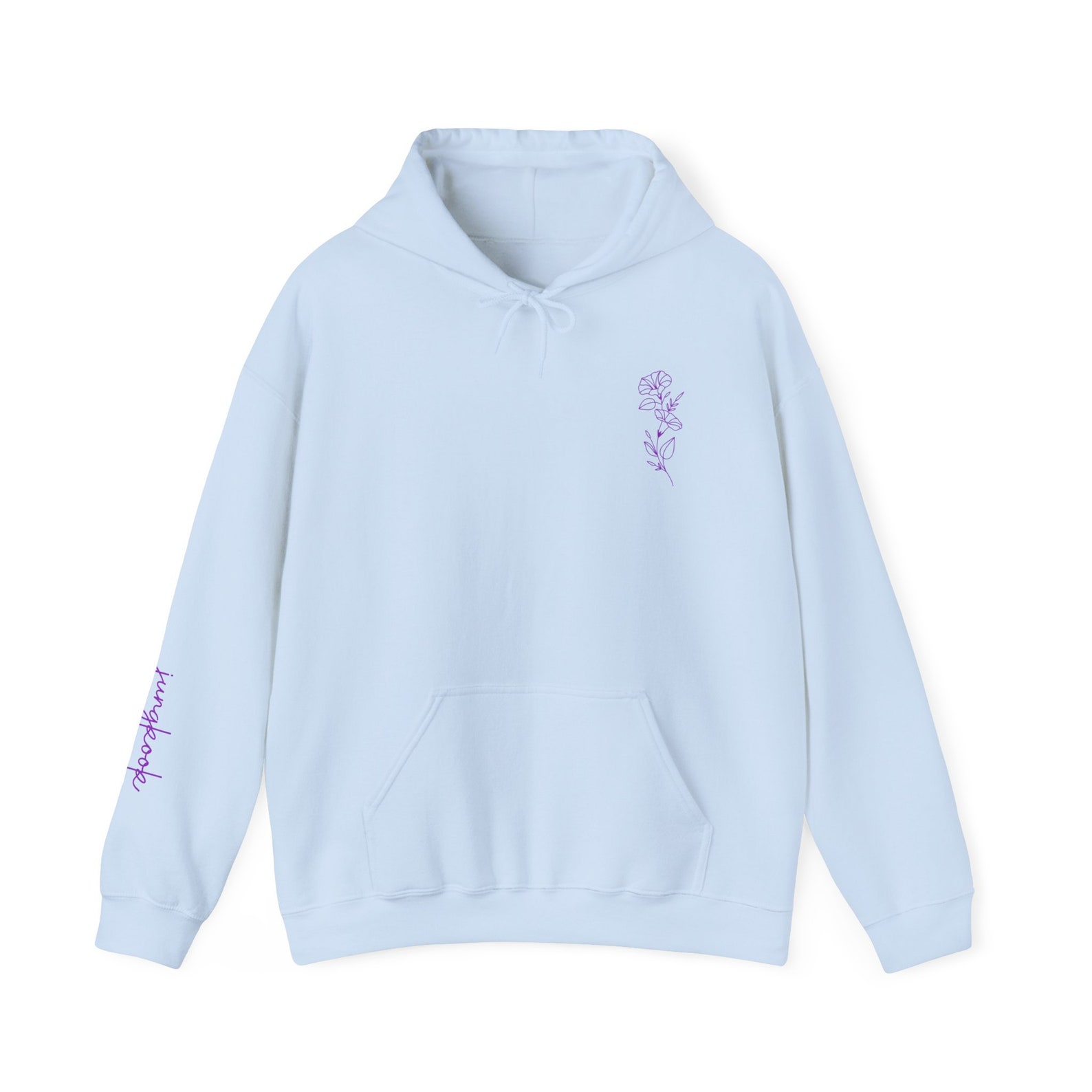 Jungkook JK Birth Flower Hoodie, Bangtan Hoodie, BTS Army Hoodie, BTS ...