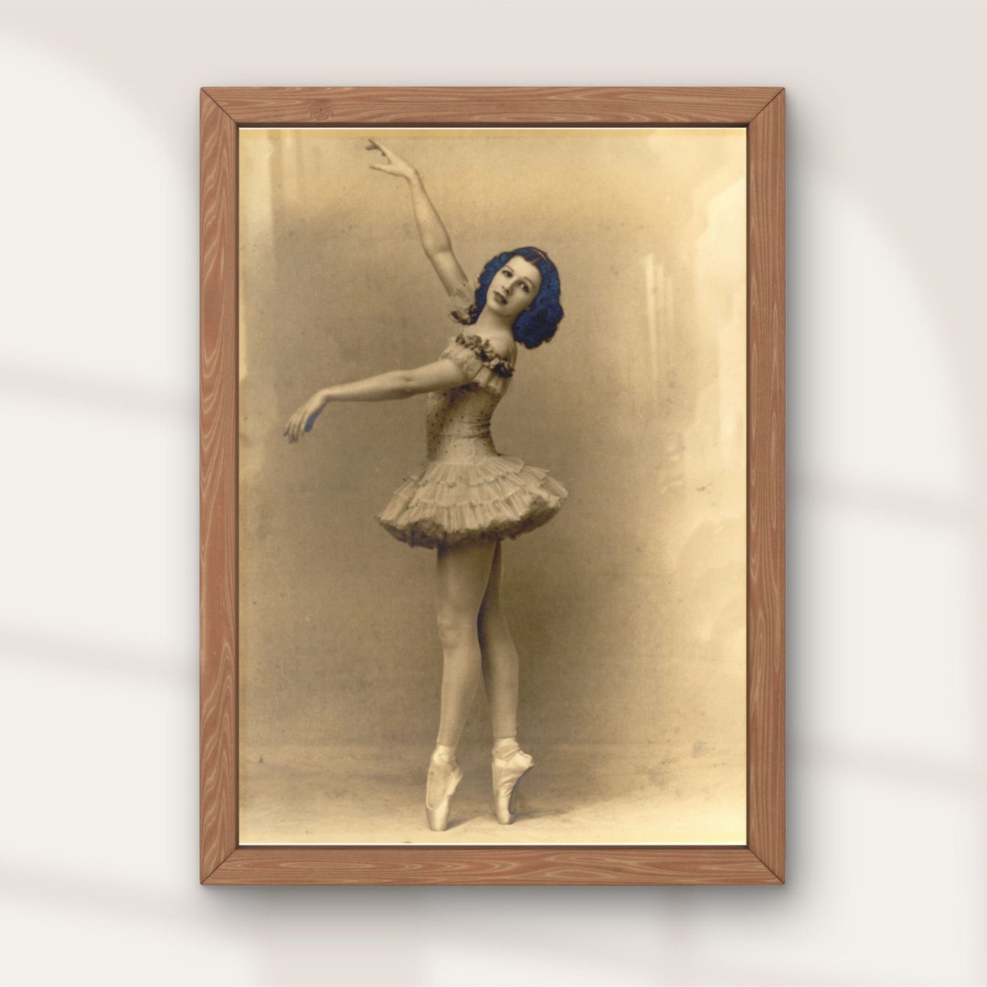 Vintage Ballerina Poster, Ballerina Art Print, Ballerina Decor, Ballet ...