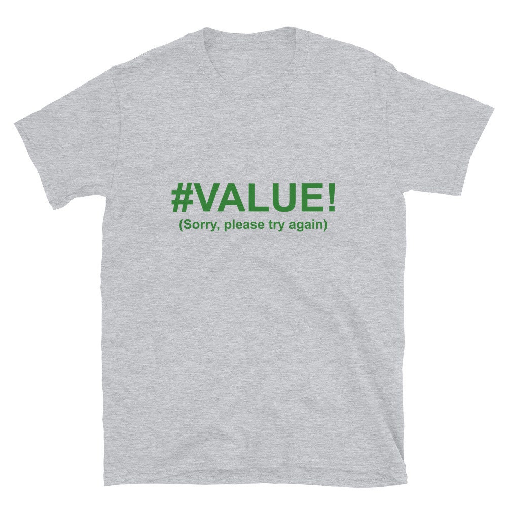 Funny Excel Spreadsheet T-shirt Office Shirt Gift for - Etsy