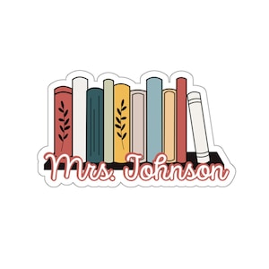 Personalized Teacher Sticker, Teacher Gift, Teacher Name Decal, Custom ...