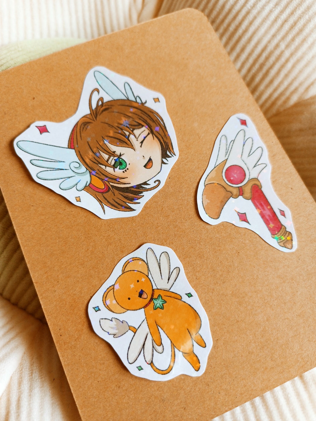 Set of 3 Sakura Card Captor Stickers - Etsy