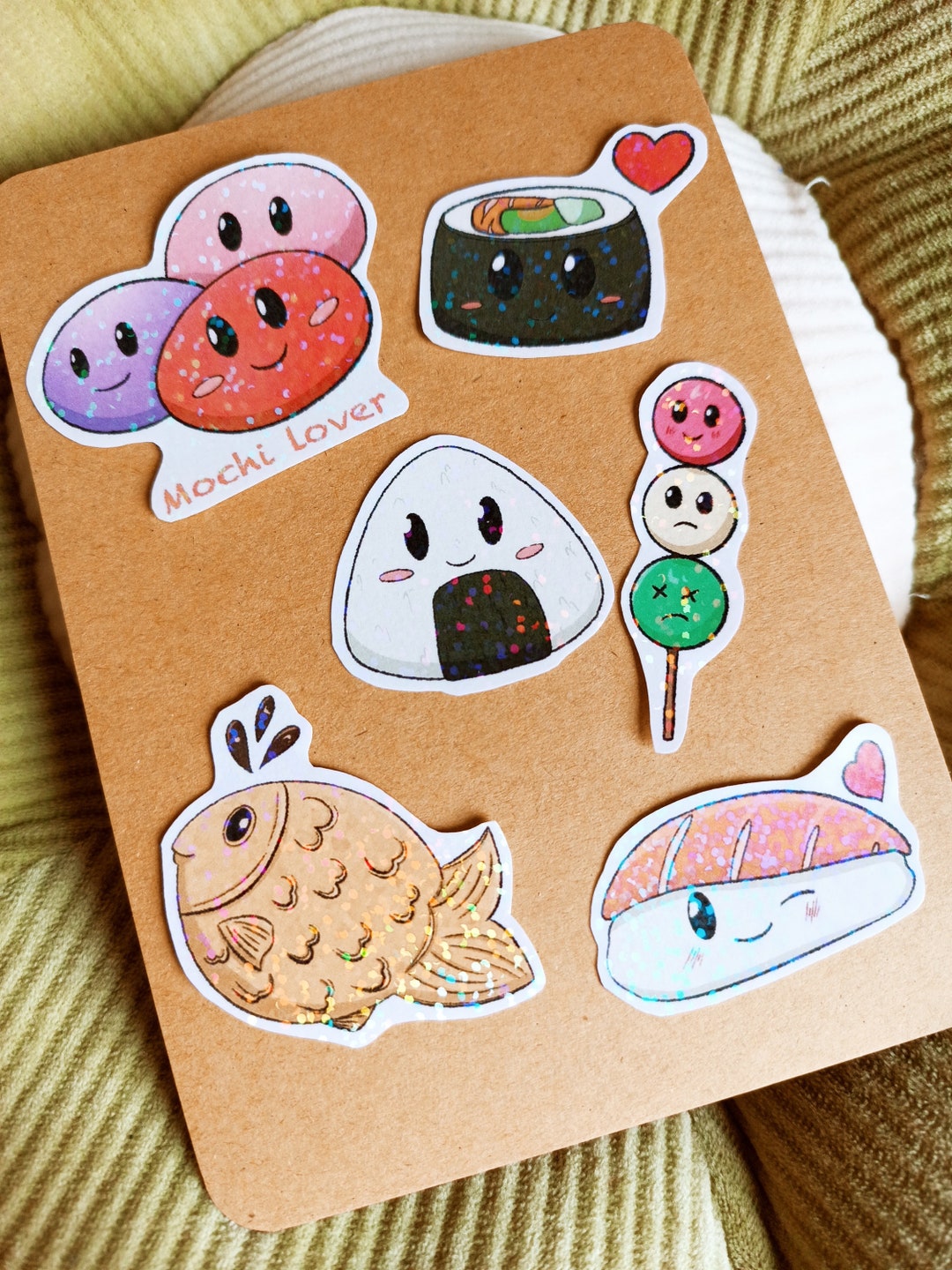 Pack of 6 Cute Japanese Food Stickers - Etsy