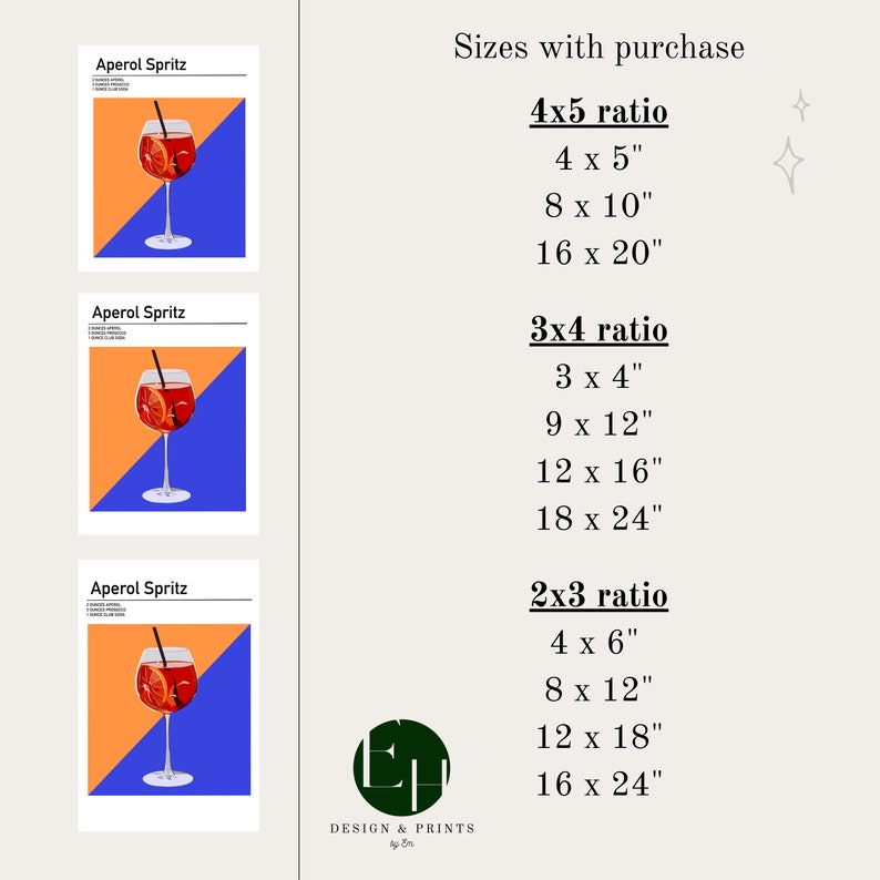 Aperol Spritz Bar Pop Art Printable, Drink Recipe Digital Print - Etsy