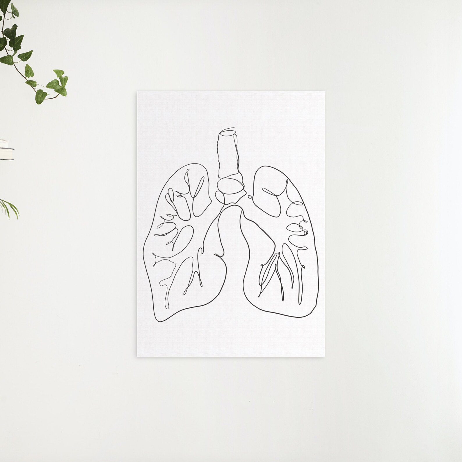 Anatomy Line Art Lungs Printable, Digital Print Medical Wall Decor - Etsy