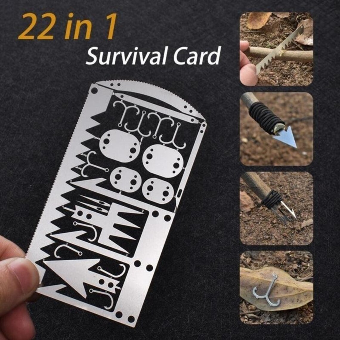 22 in 1 Survival Multi Purpose Pocket Tool - Etsy