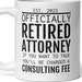 Personalized Attorney Retirement Gift, Custom Attorney Coffee Mug Gift ...