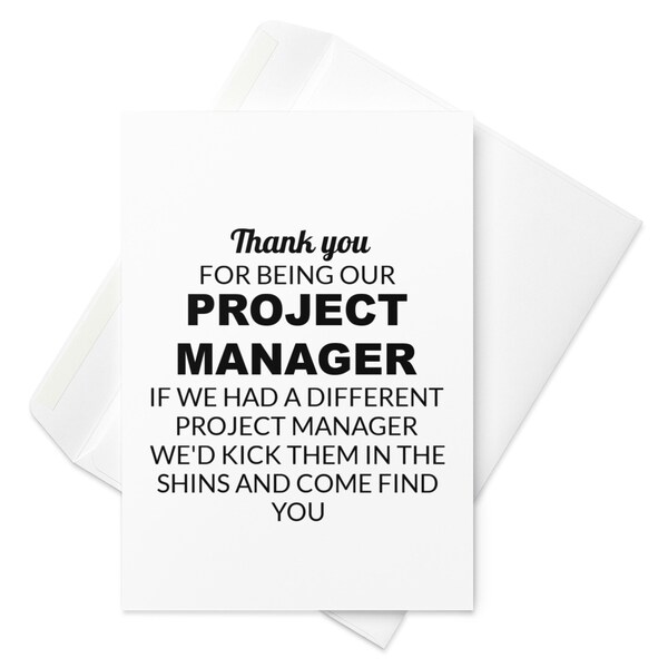 Project Manager Birthday Card - Etsy