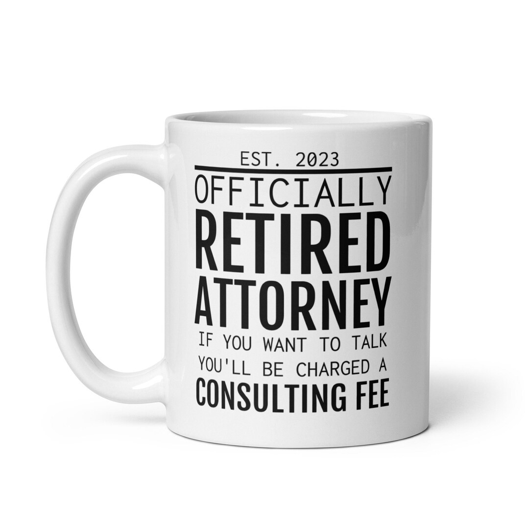 Personalized Attorney Retirement Gift, Custom Attorney Coffee Mug Gift ...