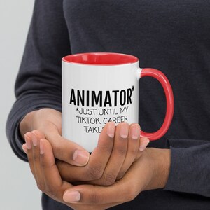 Animator Tiktok Career Coffee Mug, Funny Animator Gift, Animator Thank ...
