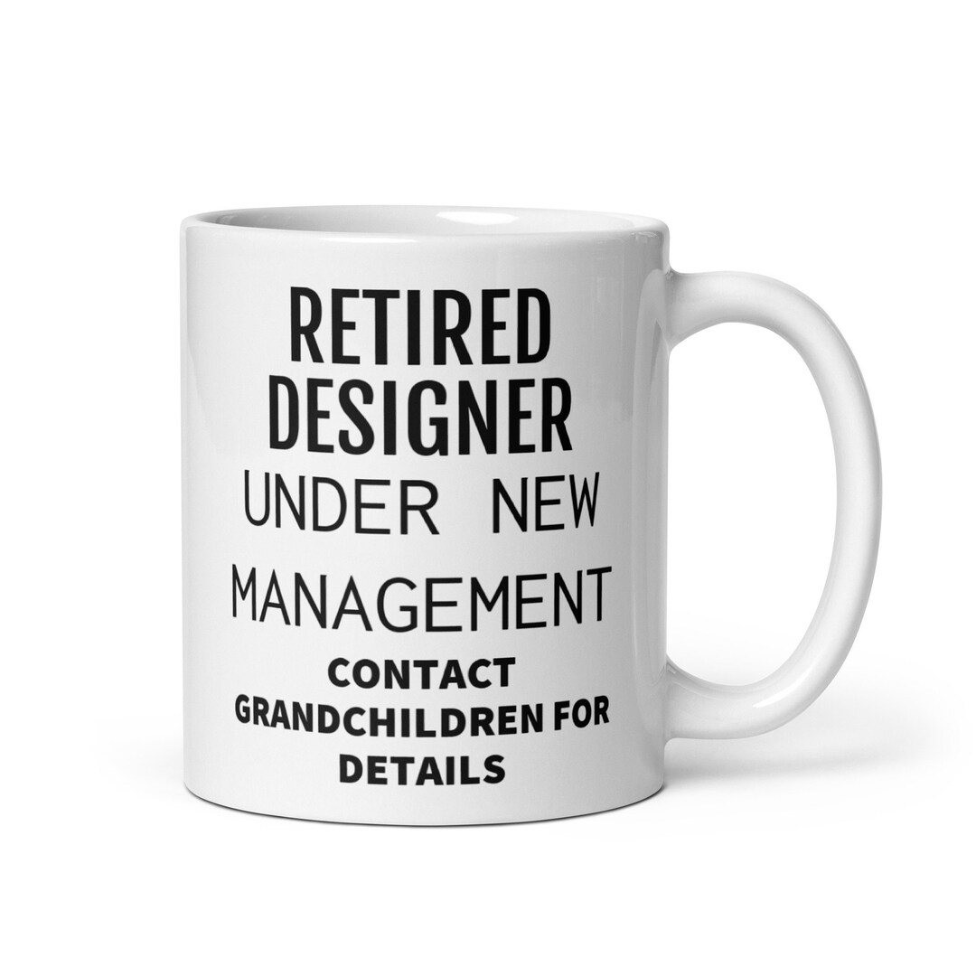 Designer Retirement Gift for Men Women Grandparent, Retired Designer ...