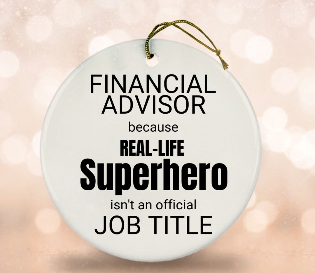 Financial Advisor Real-life Superhero Ceramic Ornament, Financial ...