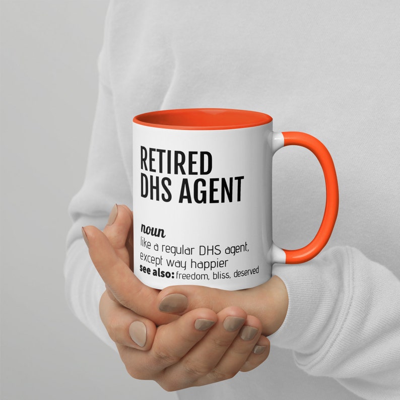Retired DHS Agent Definition Coffee Mug, Funny Department of Homeland ...