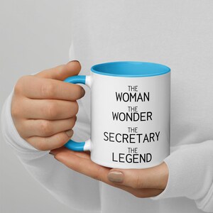Woman Wonder Secretary Coffee Mug, Secretary Gift for Women, Funny ...