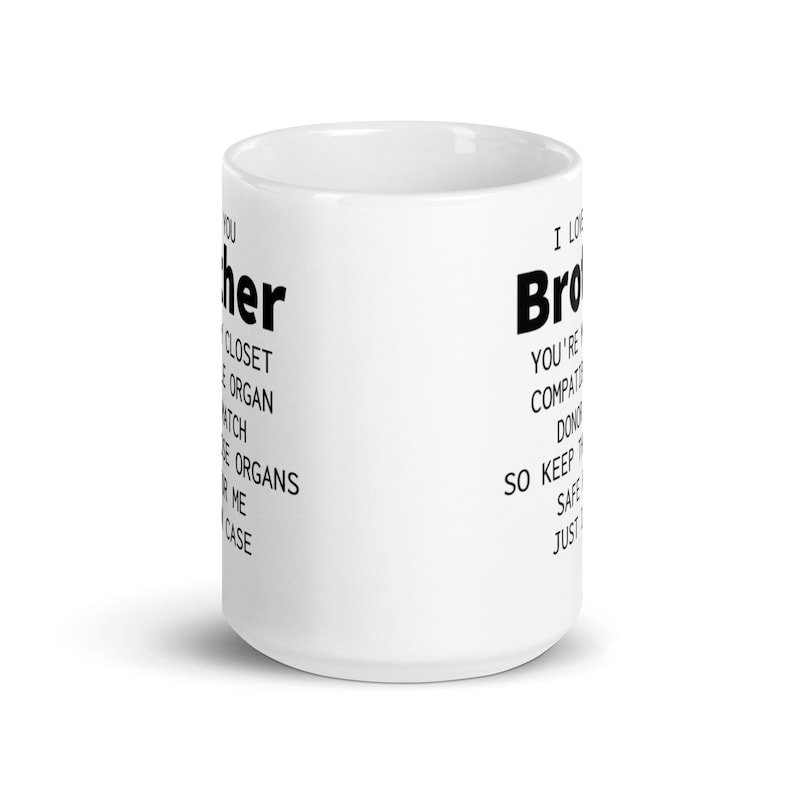 Funny Brother Gift, Brother Coffee Mug, Older Brother Stepbrother ...