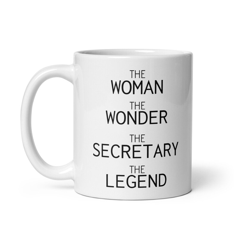 Secretary Gift for Women, Woman Wonder Secretary Coffee Mug, Funny ...