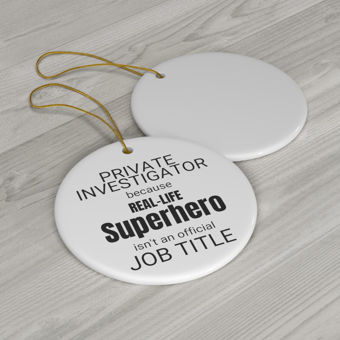 Private Investigator Real-life Superhero Ceramic Ornament, Funny ...