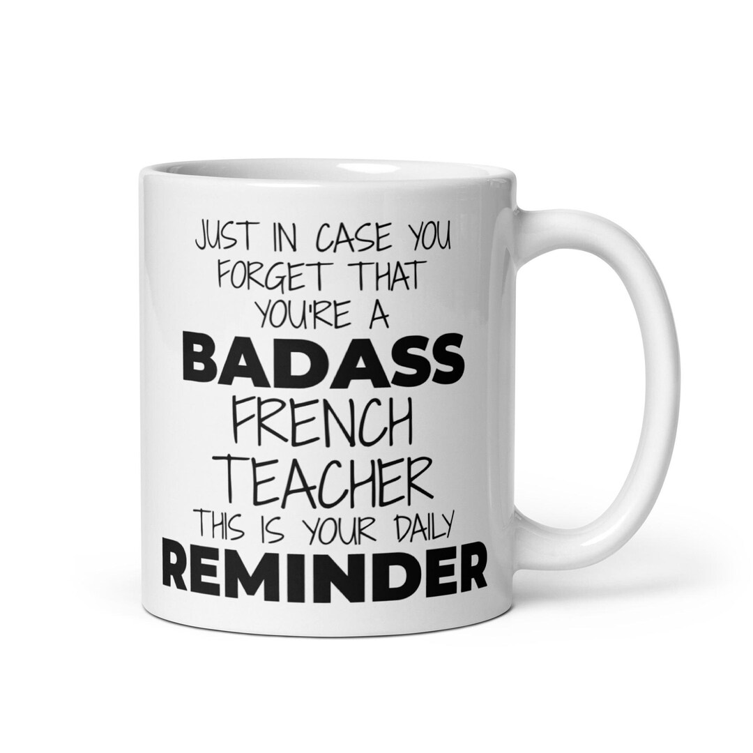 Funny French Teacher Thank You Appreciation Secret Santa Graduation New ...
