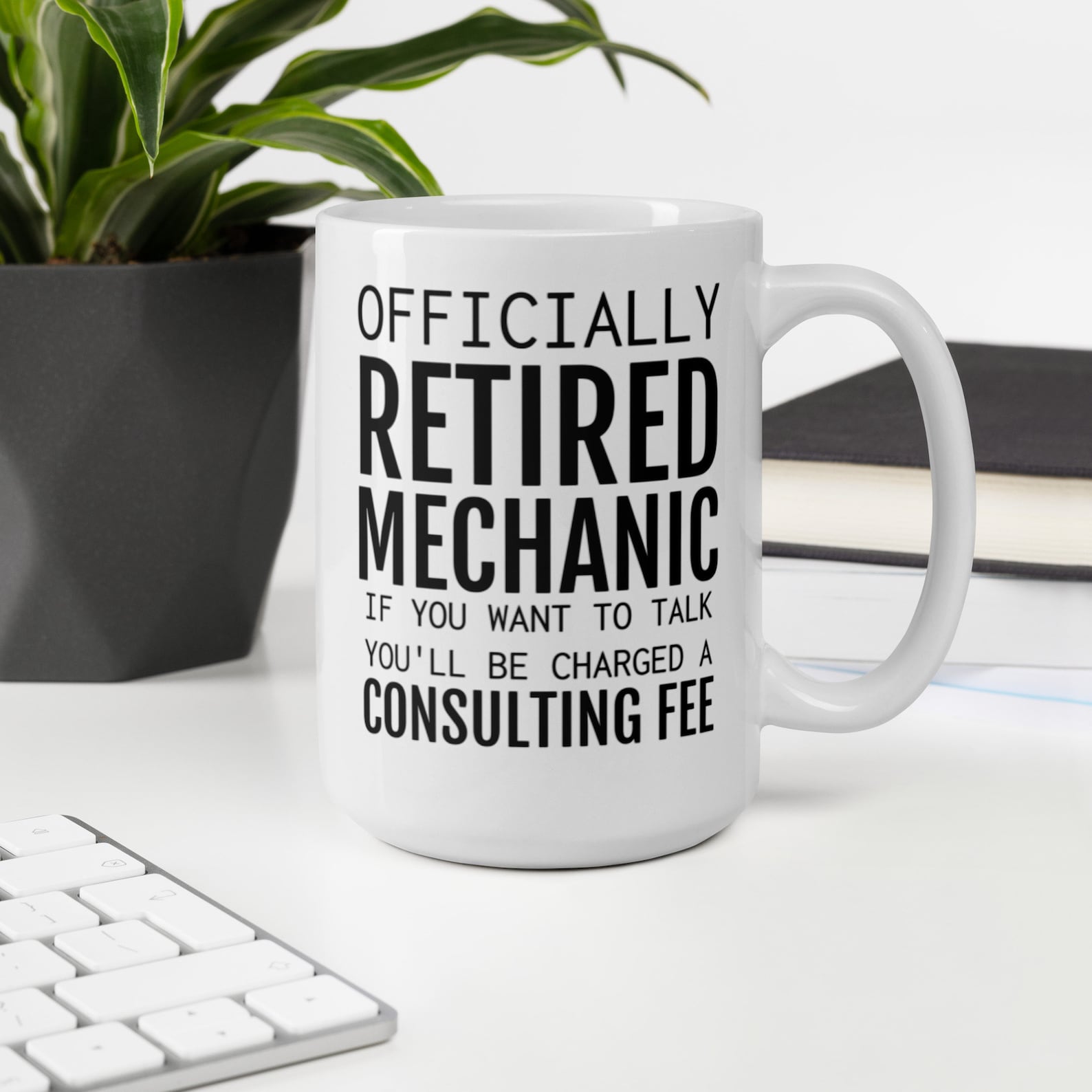 Funny Mechanic Retirement Gift, Officially Retired Mechanic Coffee Mug ...