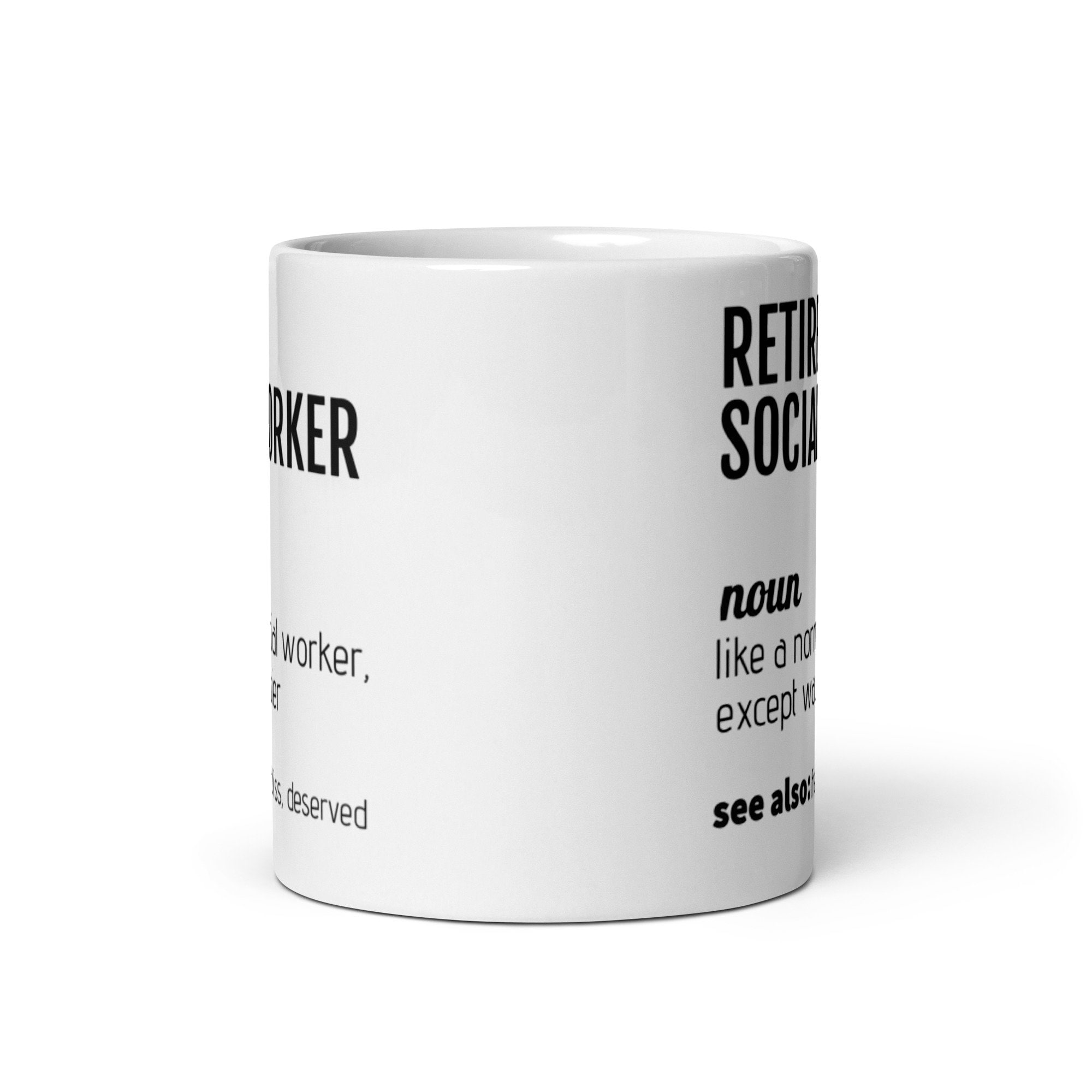 Social Worker Retirement Gift, Retired Social Worker Mug, Social Worker ...
