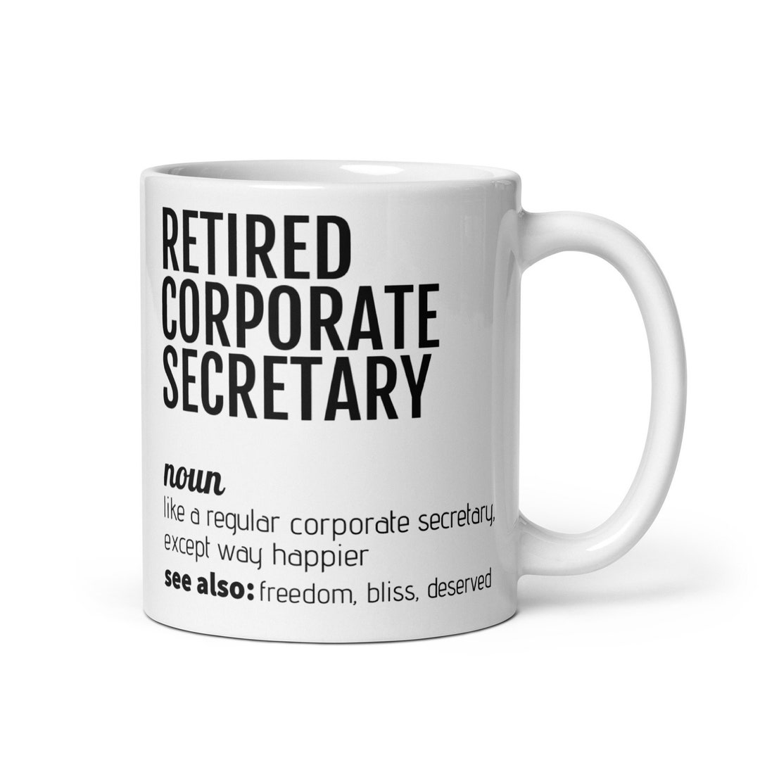 Corporate Secretary Retirement Gift, Retired Corporate Secretary ...