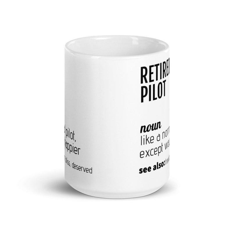 Pilot Retirement Gift, Retired Pilot Coffee Mug Gift, Pilot Retiring ...
