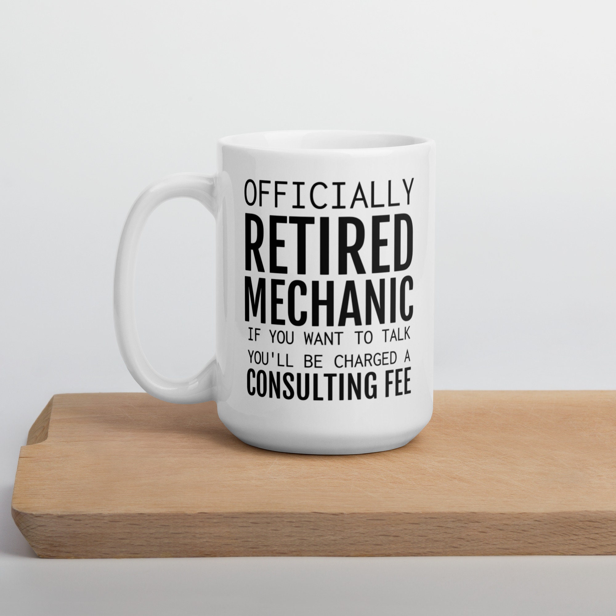 Funny Mechanic Retirement Gift, Officially Retired Mechanic Coffee Mug ...