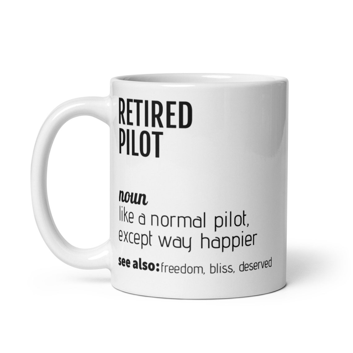 Pilot Retirement Gift, Retired Pilot Coffee Mug Gift, Pilot Retiring ...