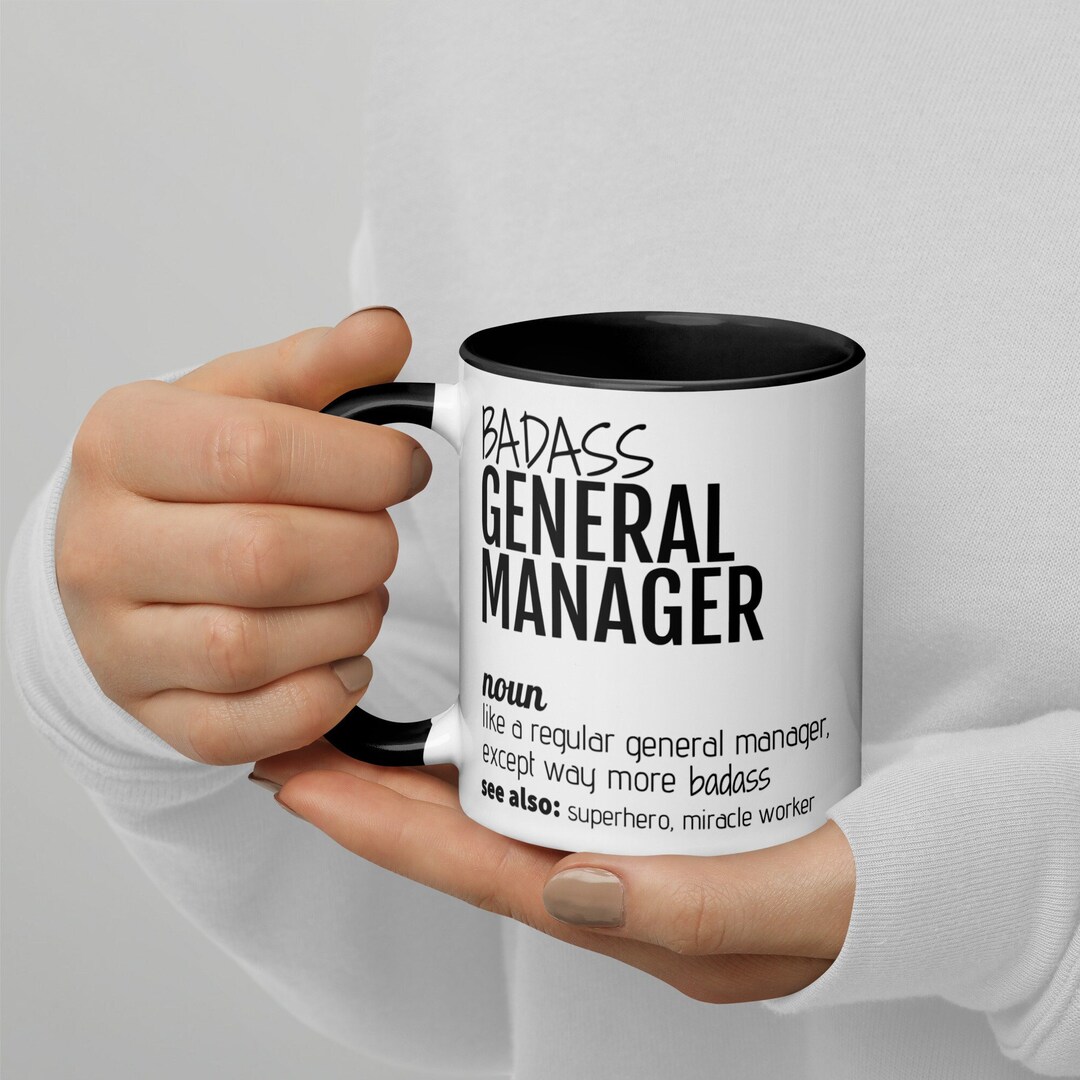 Badass General Manager Definition Coffee Mug, Funny General Manager ...