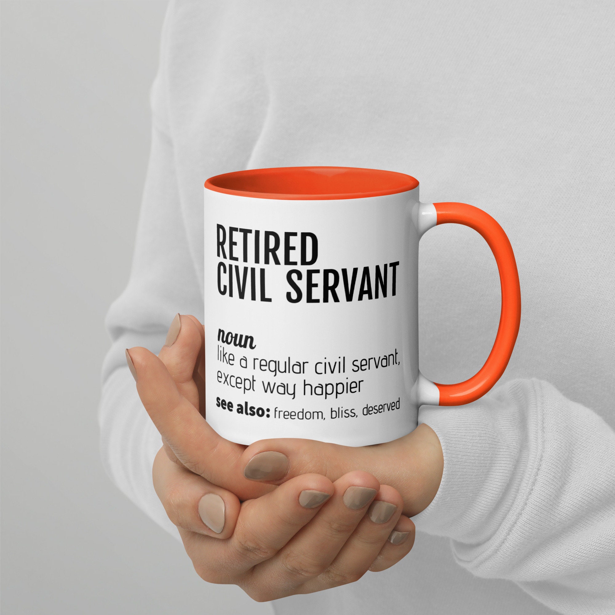 Civil Servant Retirement Gift, Retired Civil Servant Definition Coffee ...