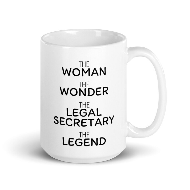 Woman Wonder Legal Secretary Coffee Mug, Funny Legal Secretary Thank ...
