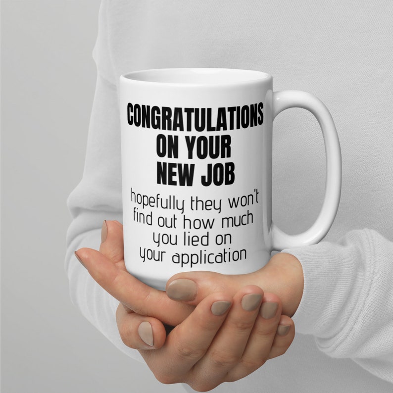 Congratulations on You New Job Coffee Mug, Funny Coworker Leaving New ...