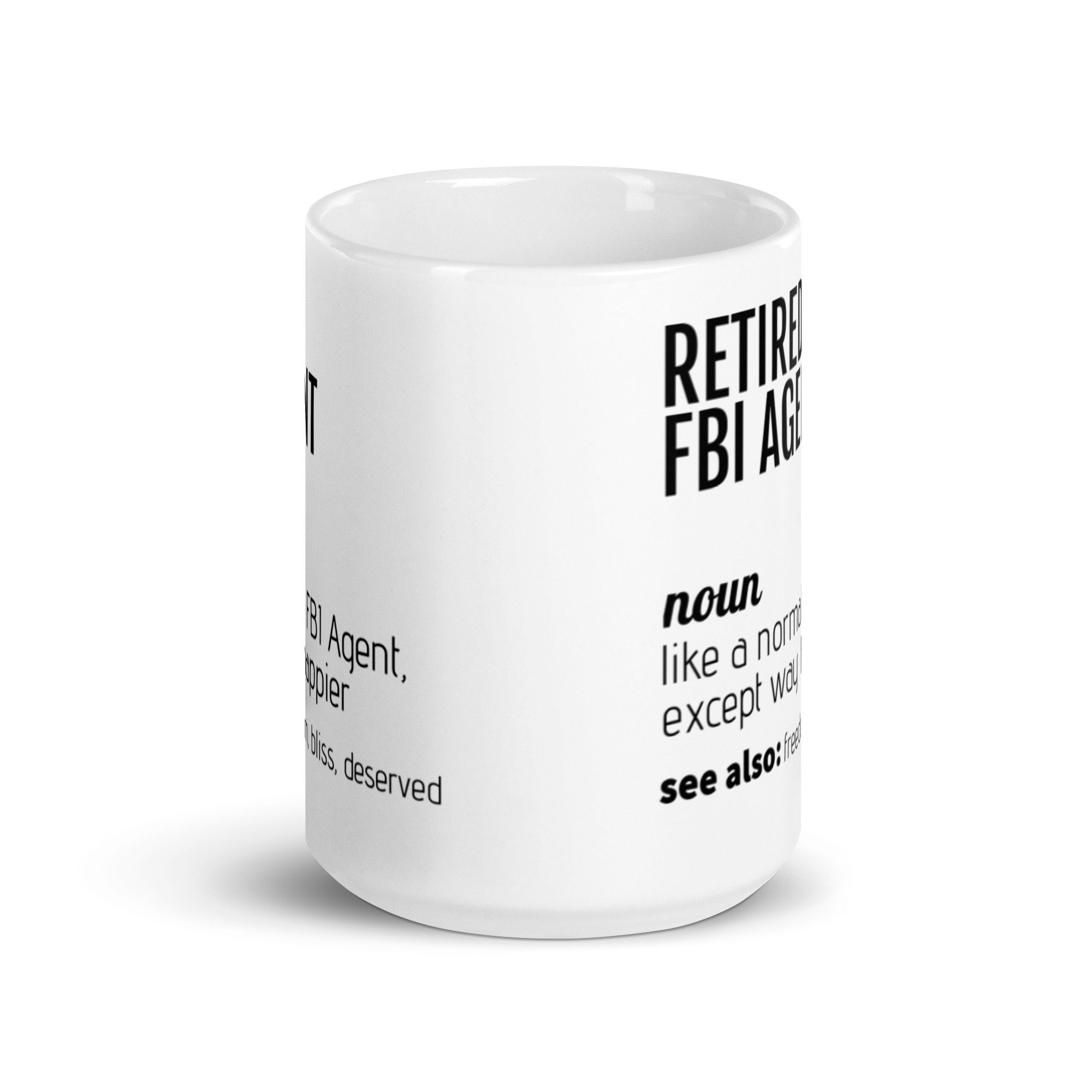 FBI Agent Retirement Gift, FBI Agent Definition Coffee Mug, Retiring ...