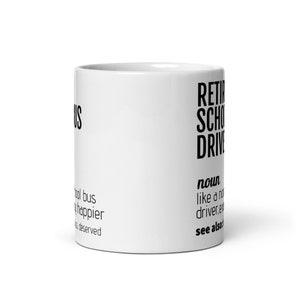 School Bus Driver Retirement Gift, Retired School Bus Driver Definition ...