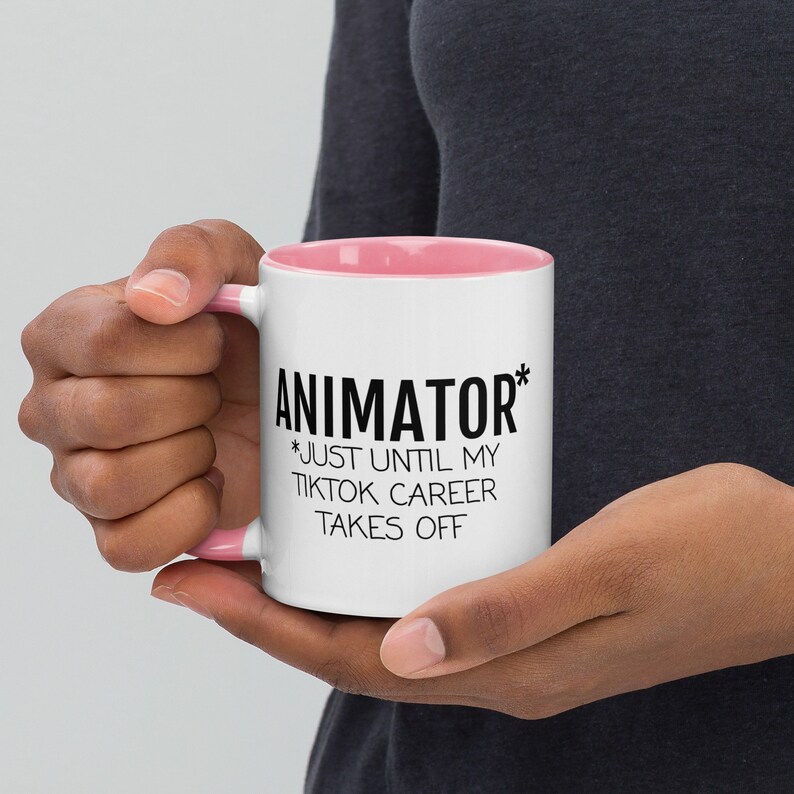 Animator Tiktok Career Coffee Mug, Funny Animator Gift, Animator Thank ...
