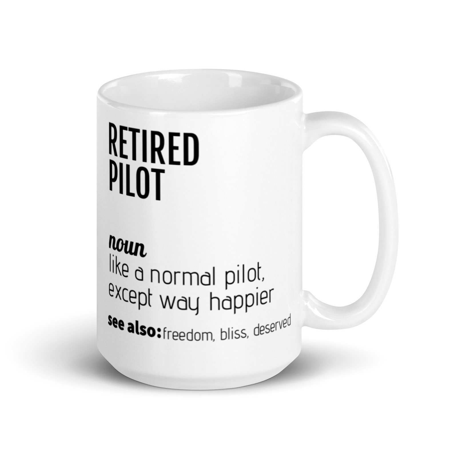 Pilot Retirement Gift, Retired Pilot Coffee Mug Gift, Pilot Retiring ...