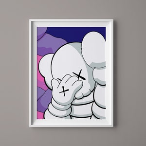 Kaws Colorful Luxury Fashion Art , Printable Designer Wall Art ...