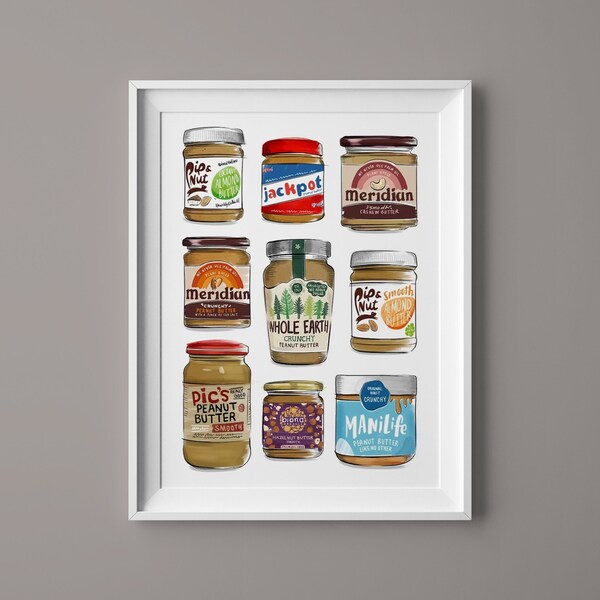 Peanut Butter Poster - Etsy