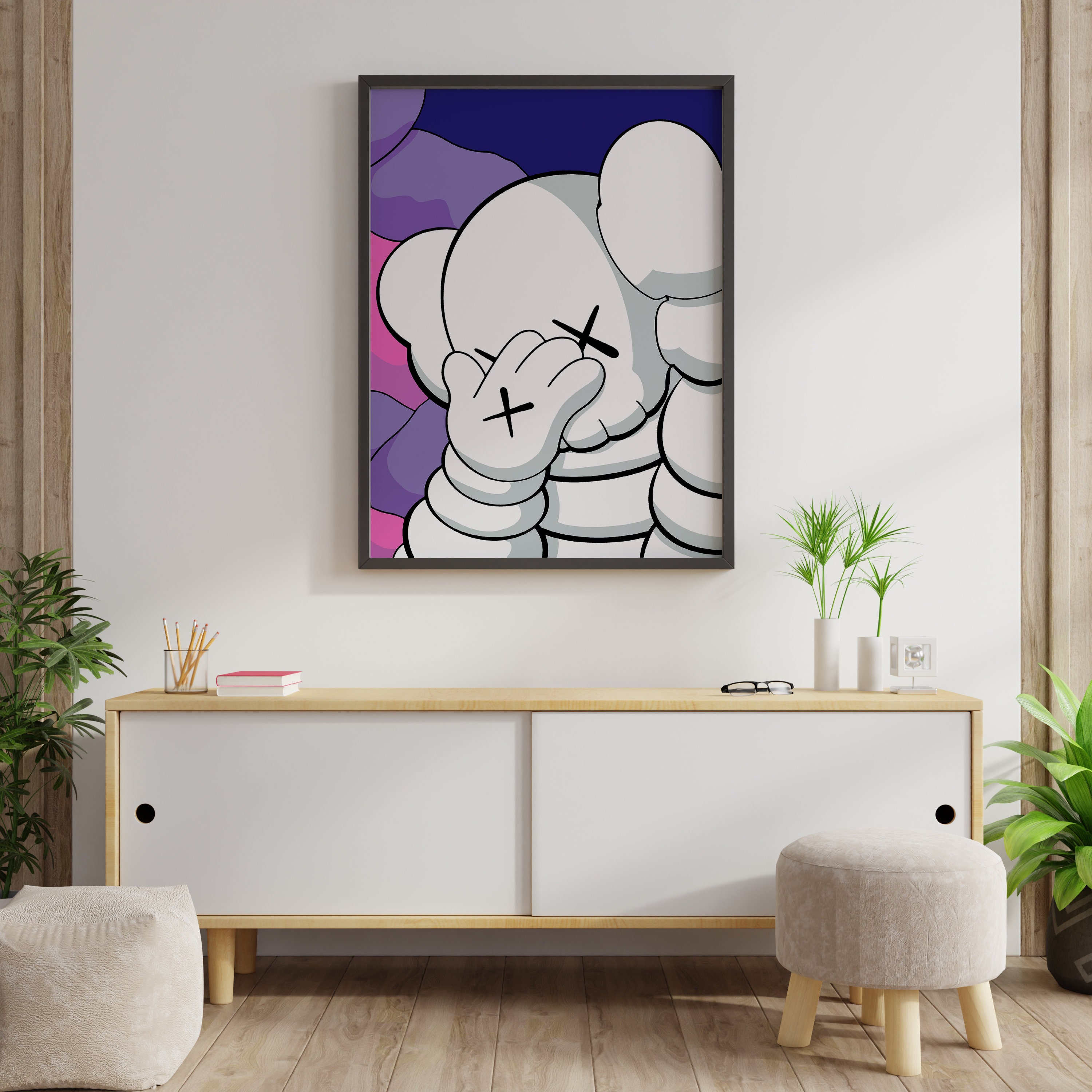 Kaws Colorful Luxury Fashion Art , Printable Designer Wall Art ...