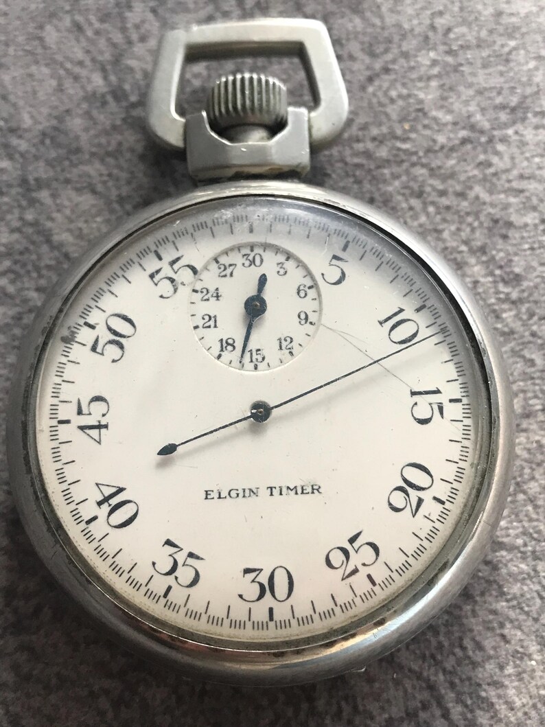 Vintage Elgin Timer Hand Wind Stop Watch - Etsy