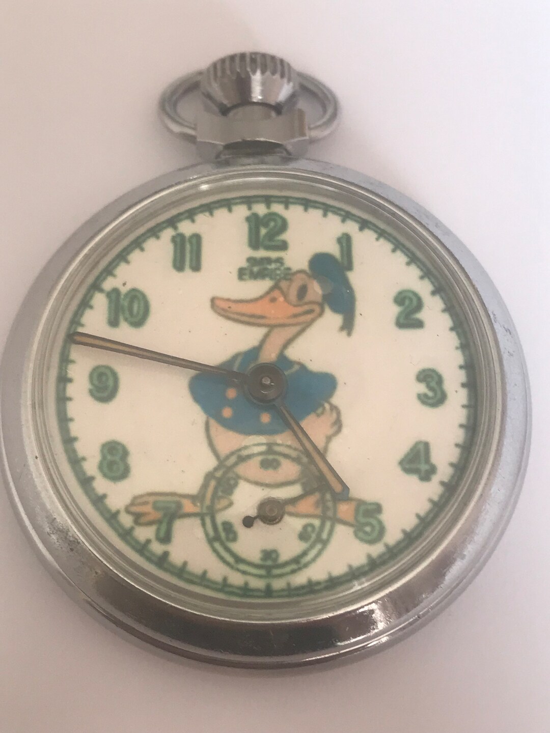 1960s Vintage Donald Duck Picture Dial Pocket Watch - Etsy
