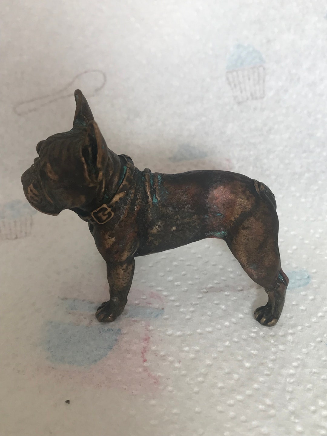 Vintage Solid Bronze BOXER Type Dog Figurine Statue - Etsy