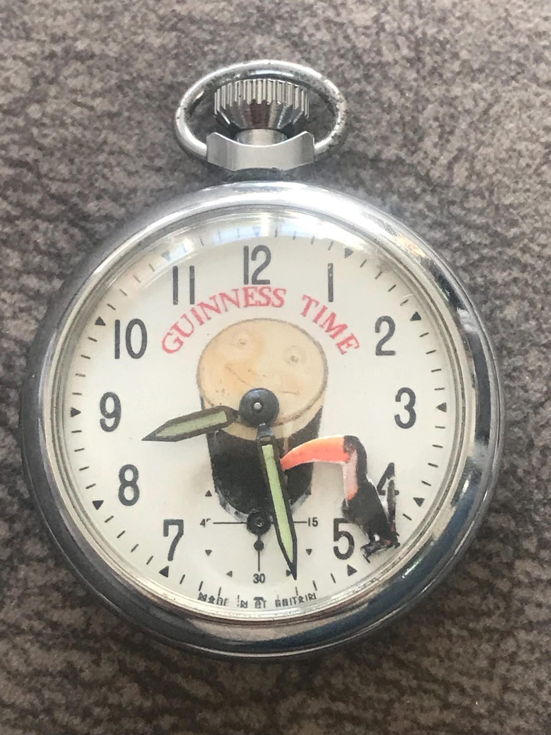 Vintage Guinness Toucan Automaton Hand Wind Pocket Watch - Etsy