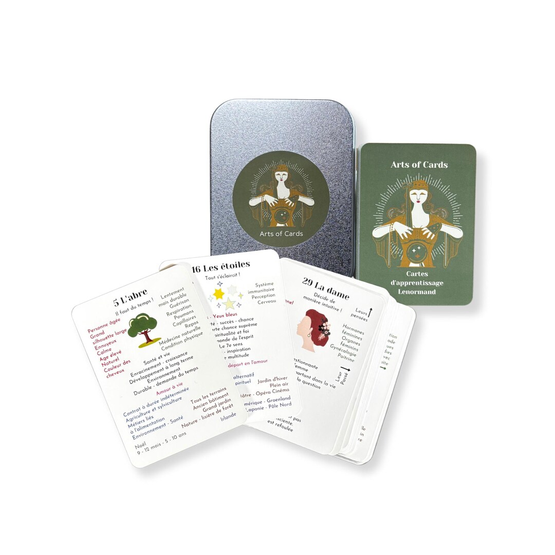 Lenormand Deck With Meanings - Learn Card Reading - Oracle Cards With ...