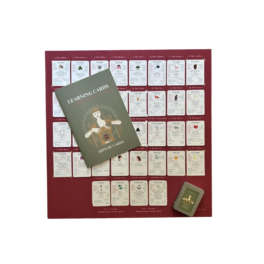 Lenormand Learning Card Set for Beginners and Advanced 8 X 4 + 4 Easy ...