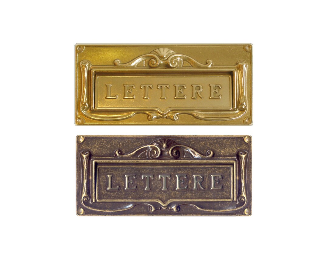 Outside Letter Slot = Solid Brass - Outside Dimensions 300 X 140 Mm ...