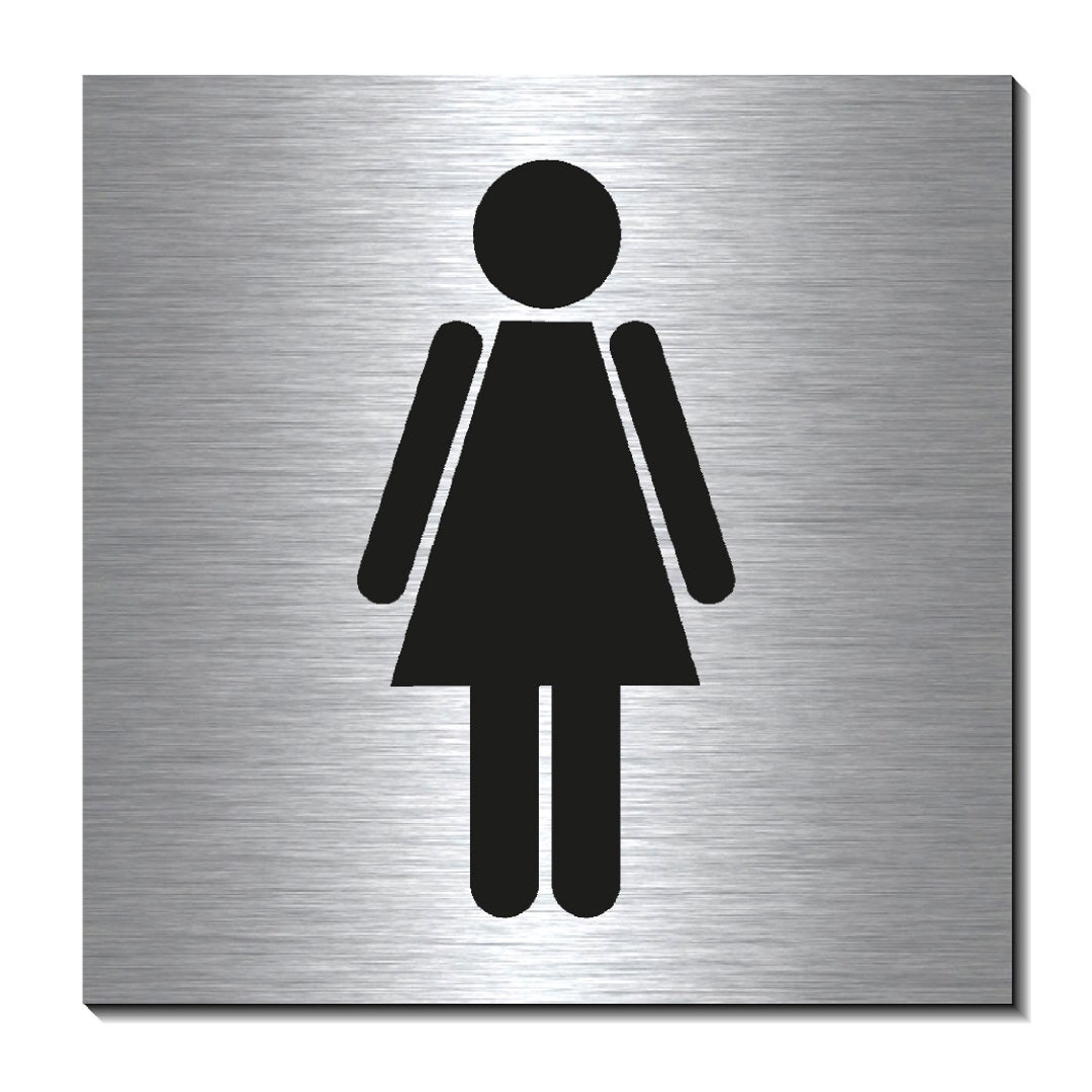 Toiletwoman-100 X 100 X 3 Mm Stainless Steel Optics Aluminum Dibond ...