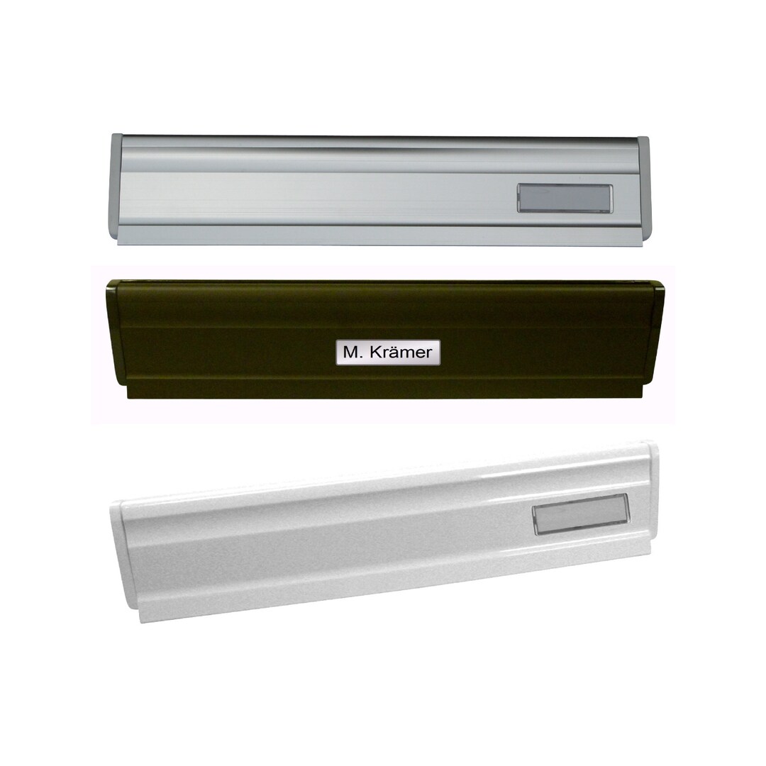 Aluminum Letterbox for Exterior Door Mounting - 4 Colors - External ...