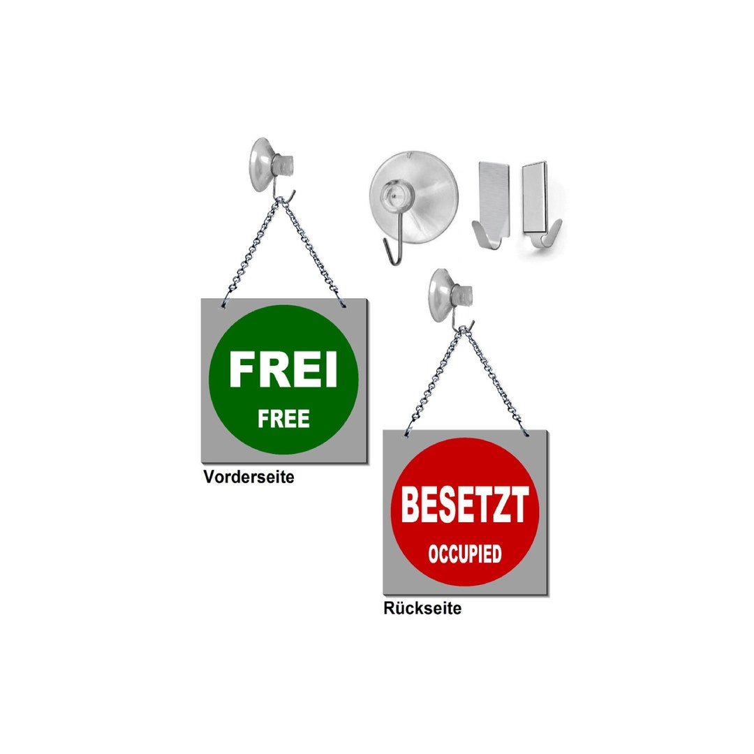 Free-occupied-free-occupied-reversible Sign-hanging Sign-printed on ...