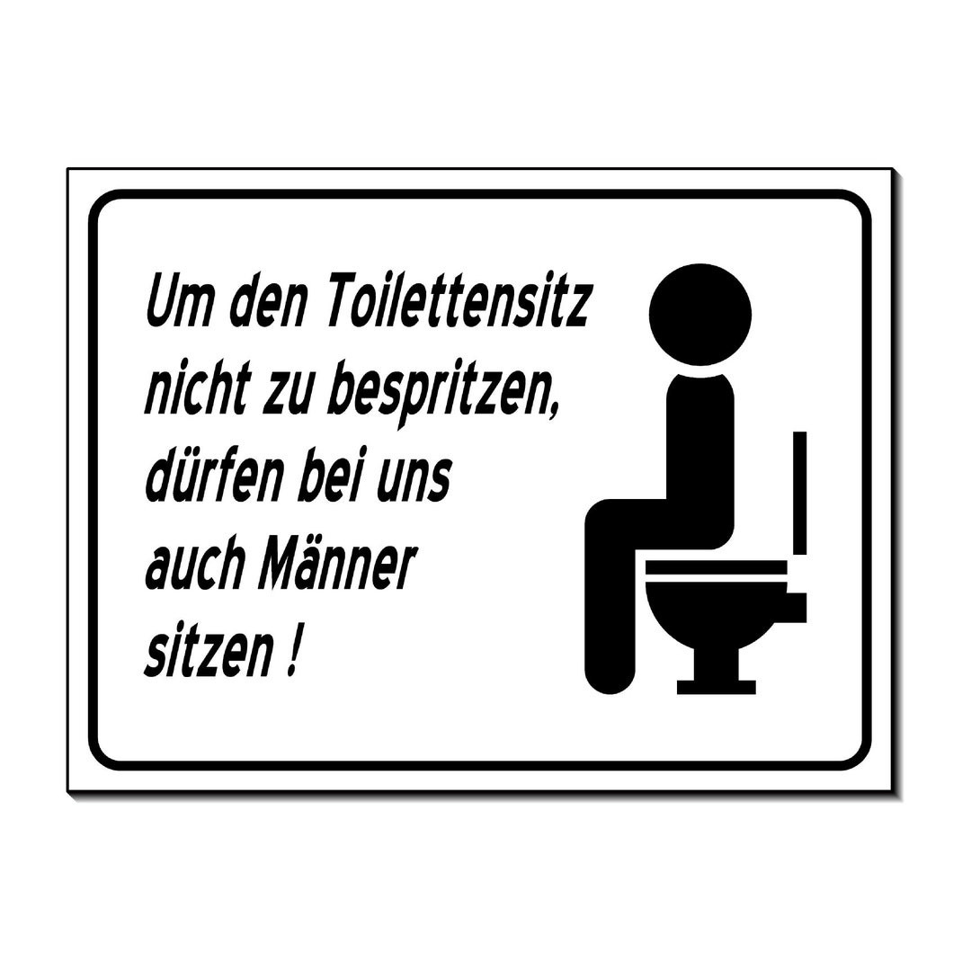 Do Not Pee Standing Up-standing up No Peeing-aluminum Dibond Sign--200 ...